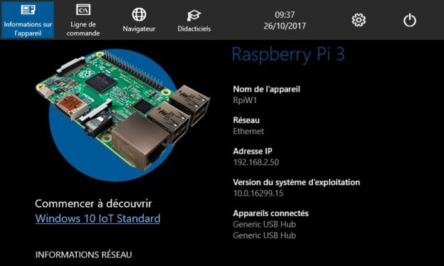 Raspberry Pi 3 + écran officiel 7" : pour bien démarrer en windows 10 IoT