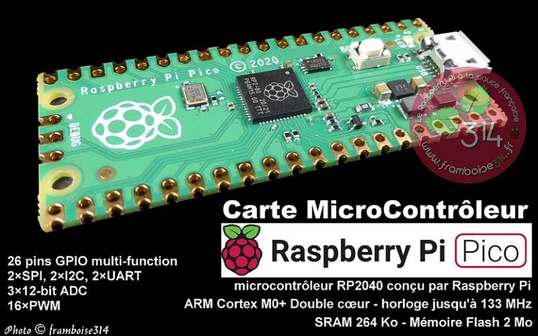 Raspberry Pi PICO la carte Microcontrôleur de la Fondation - Framboise ...