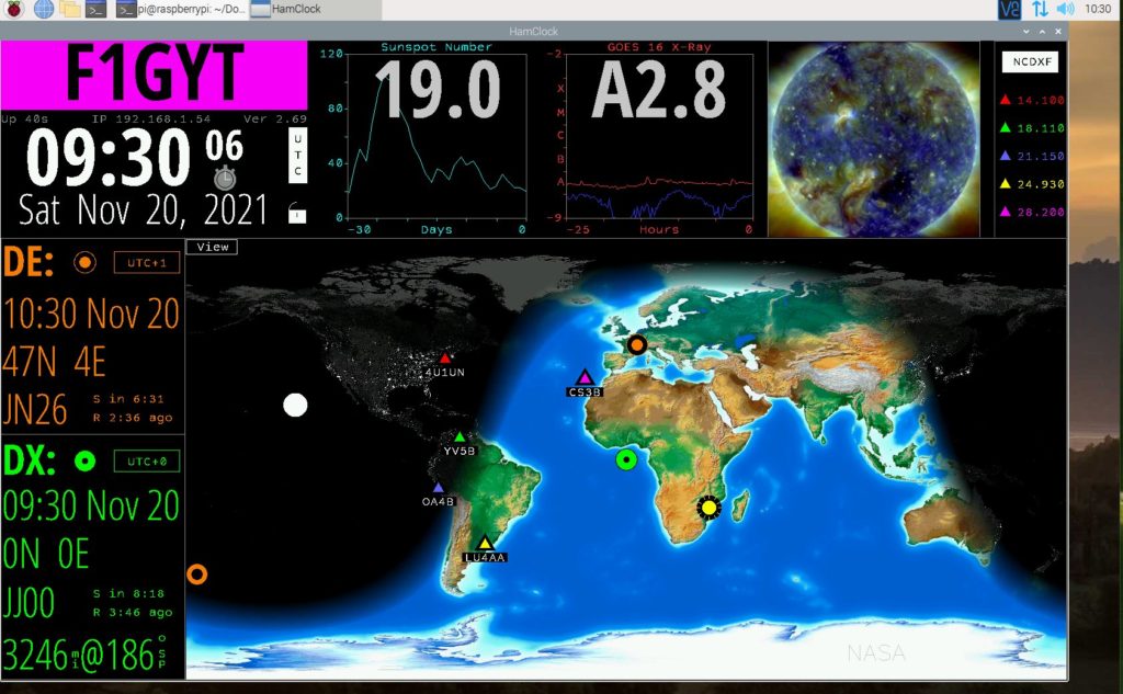 HamClock une horloge RadioAmateur sur Raspberry Pi - Framboise 314, le ...