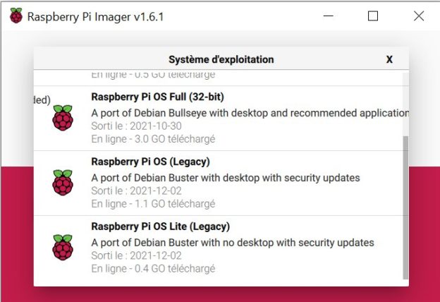 Raspberry Pi : un "ancien" Raspberry Pi OS pour résoudre les problèmes ...