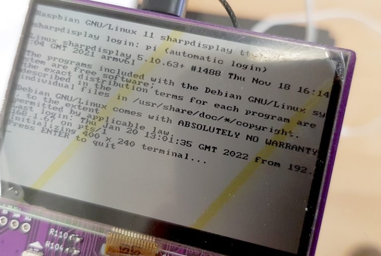 ShaRPiKeebo mini ordinateur Linux avec écran, clavier et liaison radio - Framboise 314, le ...