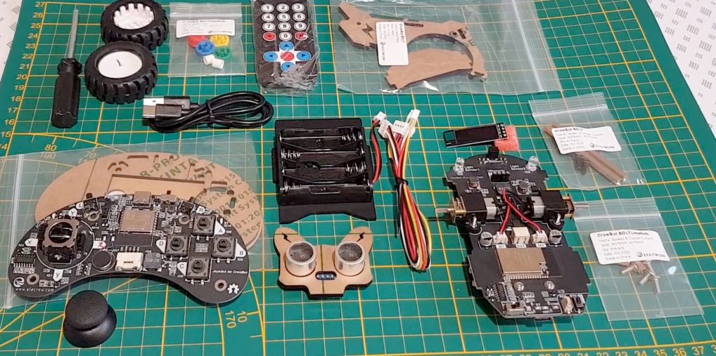 Robot éducatif programmable avec ESP32 : Crowbot Bolt d'Elecrow ...
