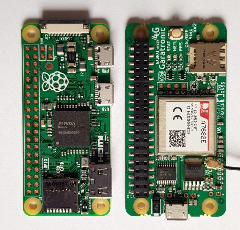 Carte GSM 4G/LTE Nadhat MK2 - USB et HAT Raspberry Pi avec SimCom ...