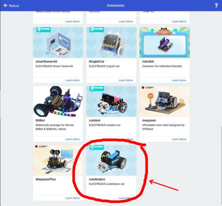 Robot CuteBot Pro d'Elecfreaks pour Micro:bit - Framboise 314, le ...