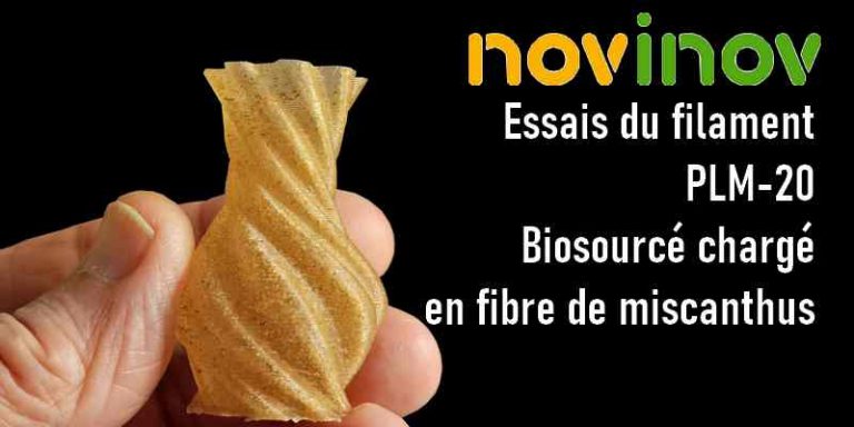 Filament Novinov : PLA biosourcé au Miscanthus 100 % français
